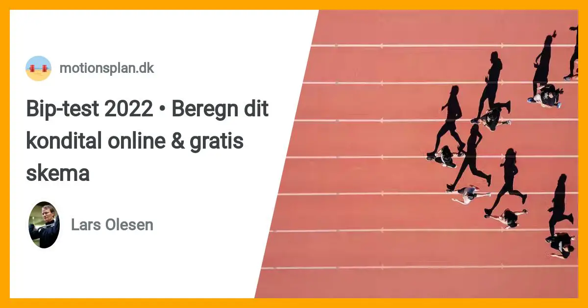 Bip-test: Lyd, beregner og skema → Find dit kondital nu!