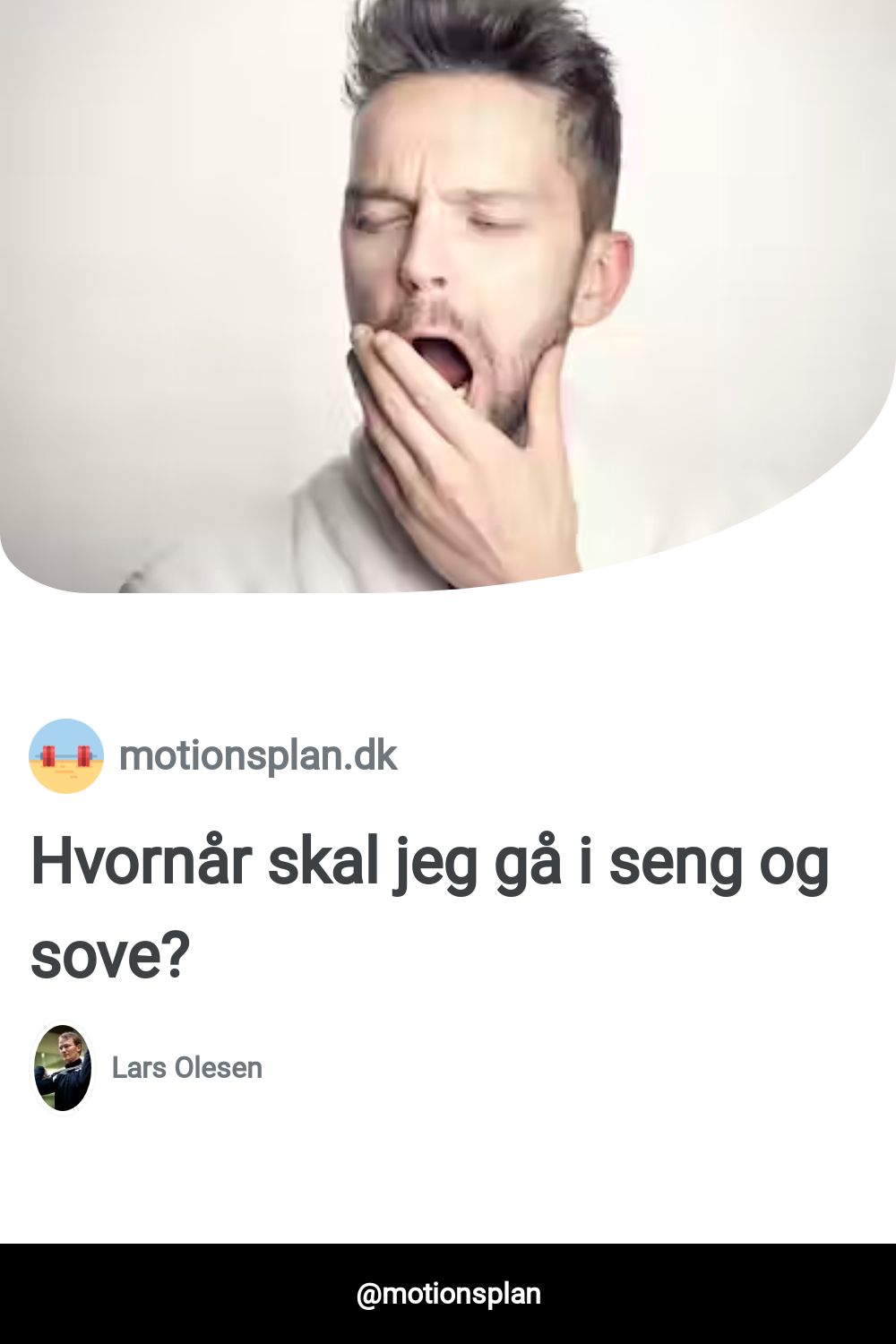 Hvornår skal jeg gå i seng og sove?