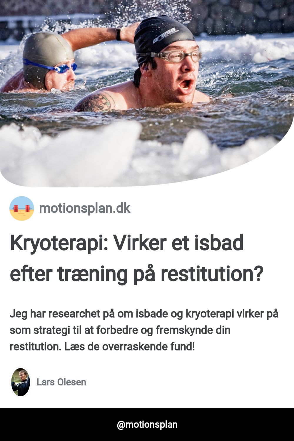 Cold Water Immersion: Virker isbade på restitutionen?