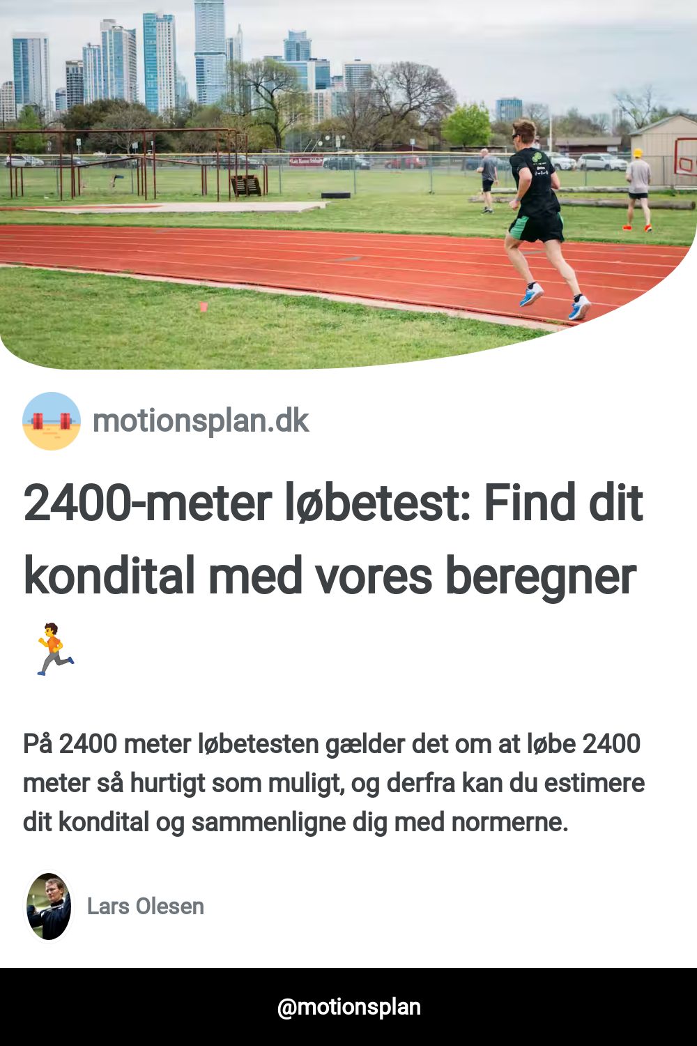 Prøv 2400-meter testen - Beregn dit kondital i vores værktøj