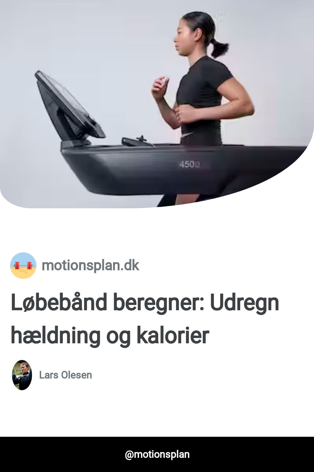 Løbebånd beregner - Juster hældning og beregn kalorier