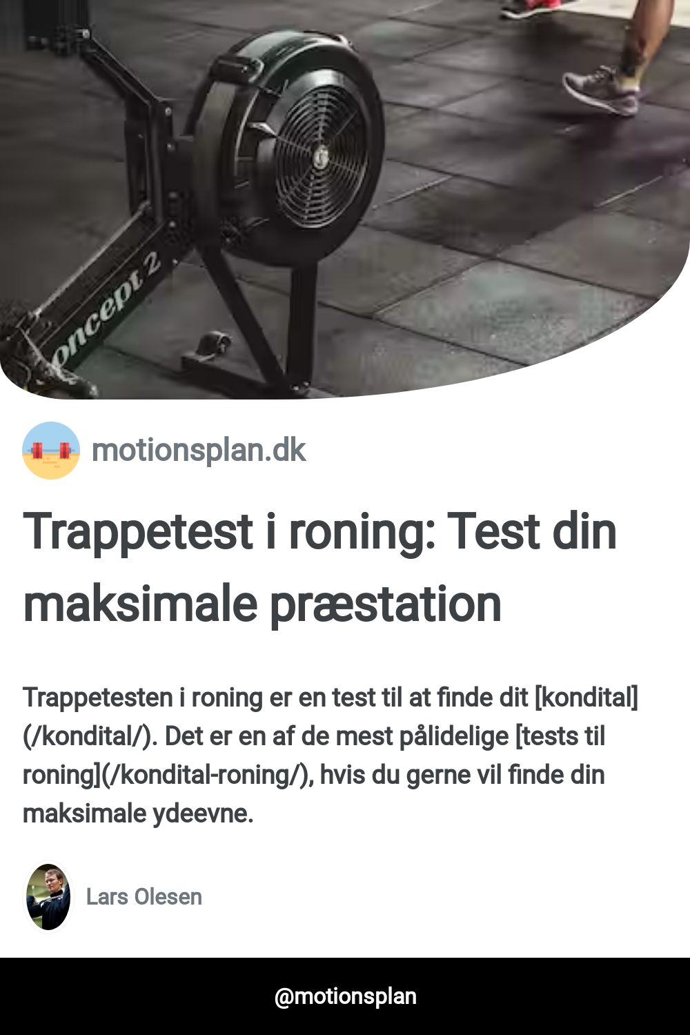 Trappetest i roning: Test din maksimale præstation