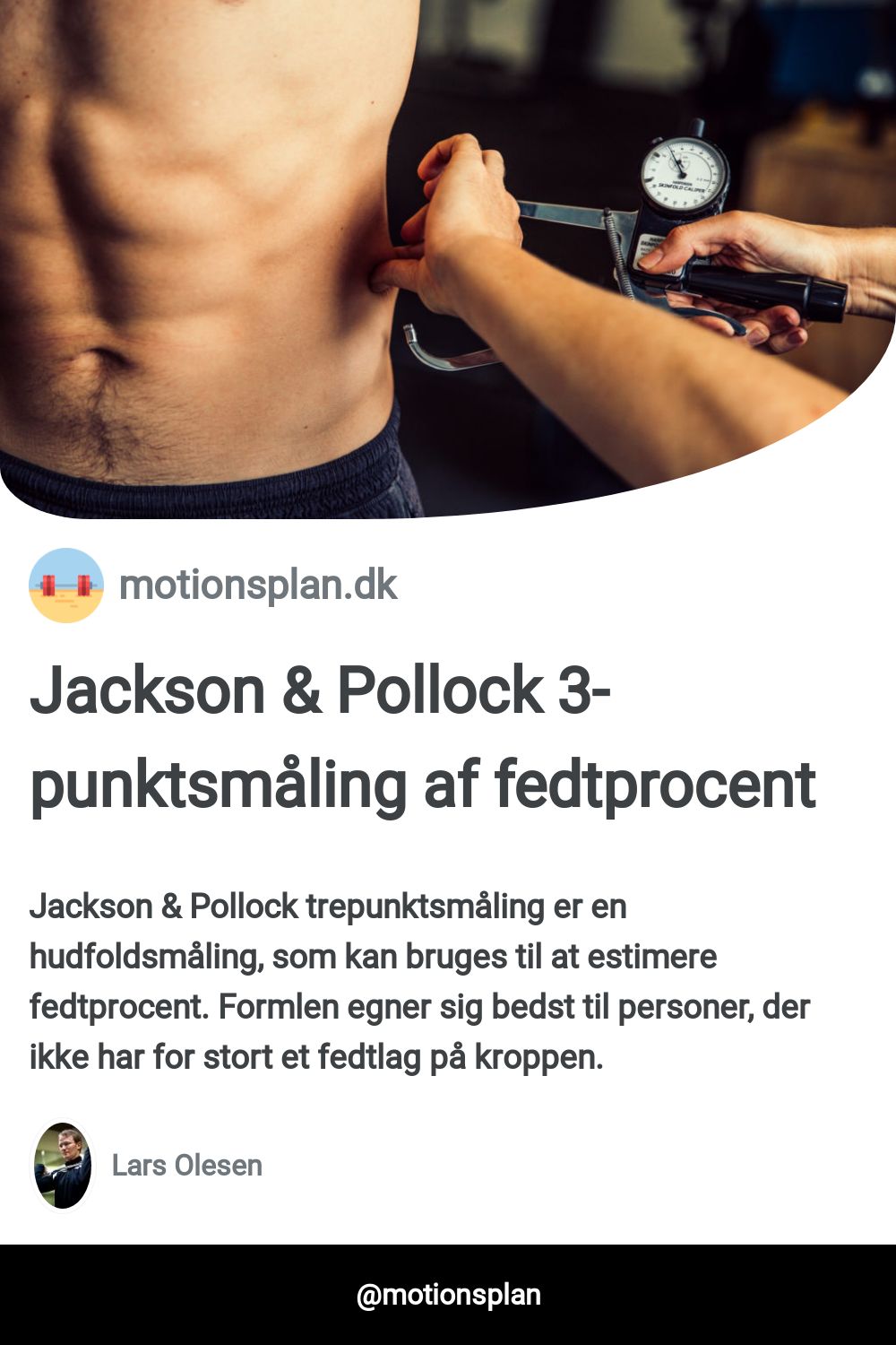 Jackson & Pollock 3-punktsmåling af fedtprocent