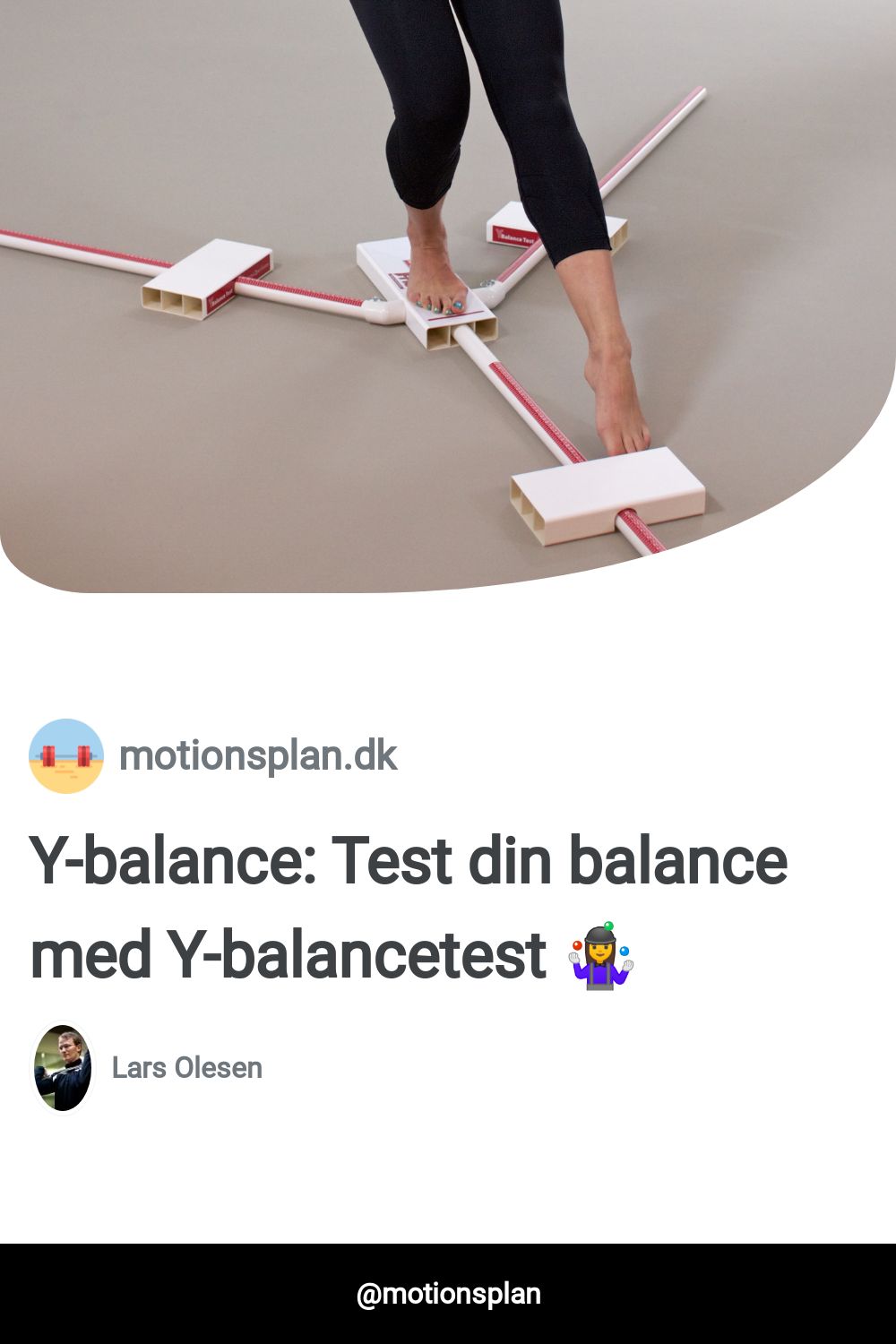 Y-balance: Test din balance med Y-balancetest 🤹‍♀️